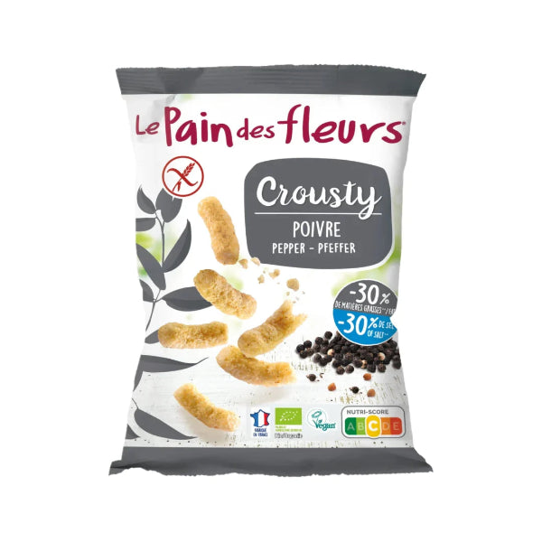 Le Pain Des Fleurs Organic Buckwheat & Pepper Crisps GF, 75g ...