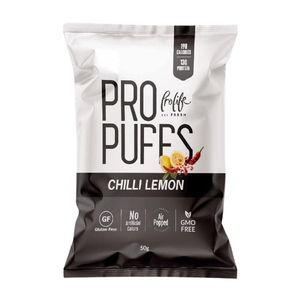 Prolife Puffs Chilli Lemon 13g Protein GF, 50g – WesleysOnline.com