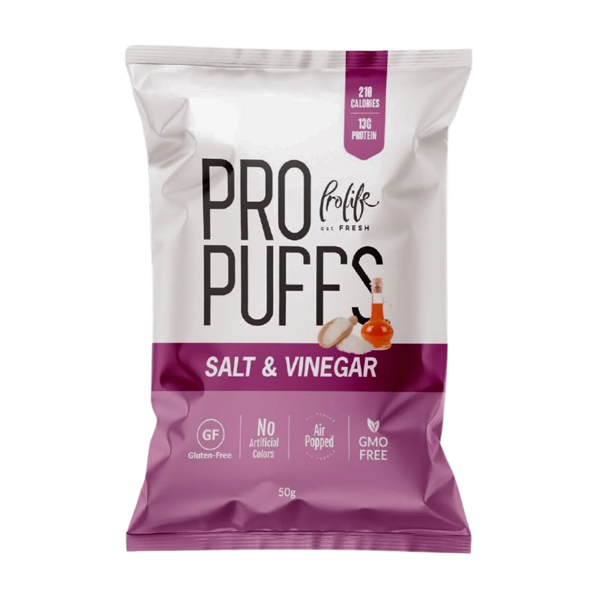 Pro Puffs Salt & Vinegar 13g Protein GF, 50g – WesleysOnline.com