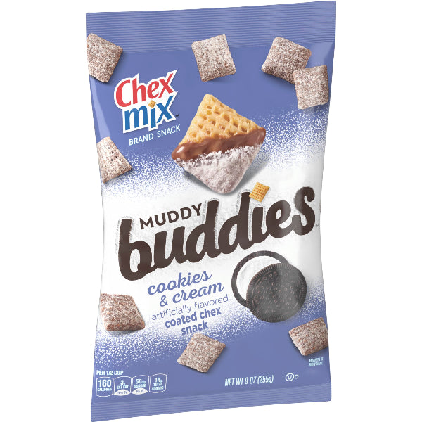 Chex Mix Muddy Buddies Cookies & Cream Coated Snack Mix, 255 g ...