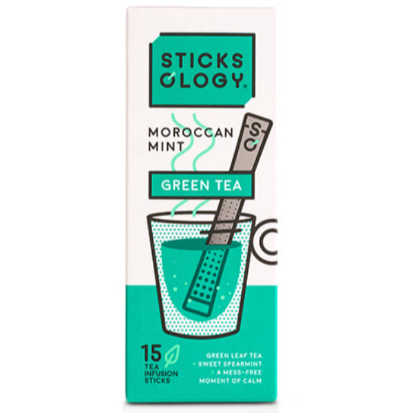 Sticksology Moroccan Mint Green Tea, 15 Tea Sticks – WesleysOnline.com